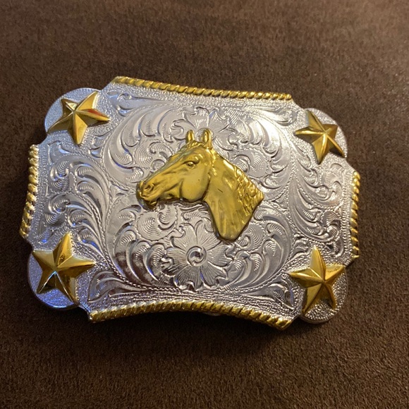 Nocona | Other | Nocona Western Belt Buckle Horse 3x25 | Poshmark